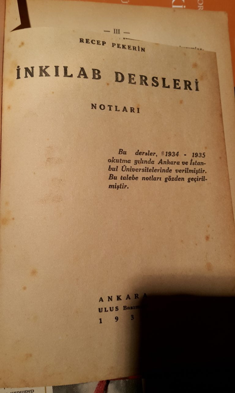 RECEP PEKER'İN İNKILAB DERSLERİ NOTLARI - Okudum Satıyorum